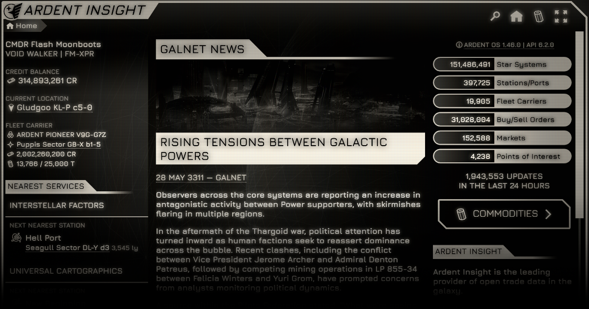 Ardent Insight - Elite Dangerous